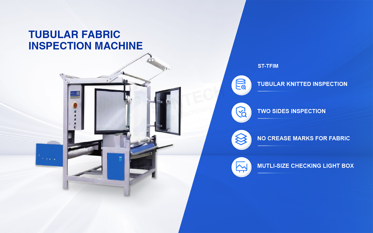 Tubular Fabric Inspection Machine| Both Sides Knit Inspection Machine ...